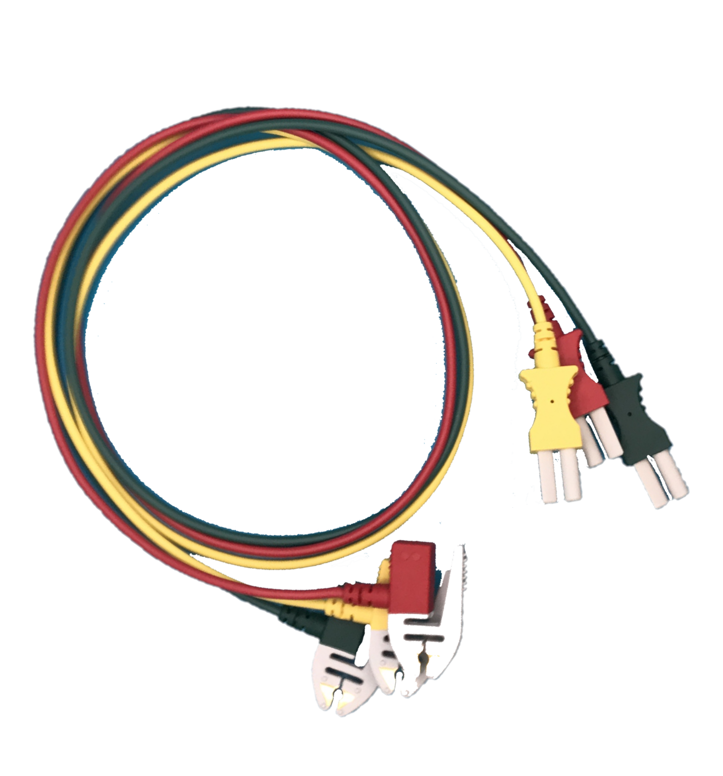 ECG leadwires, 3-lead set, pinch, reusable, 24", IEC - Spacelabs Healthcare