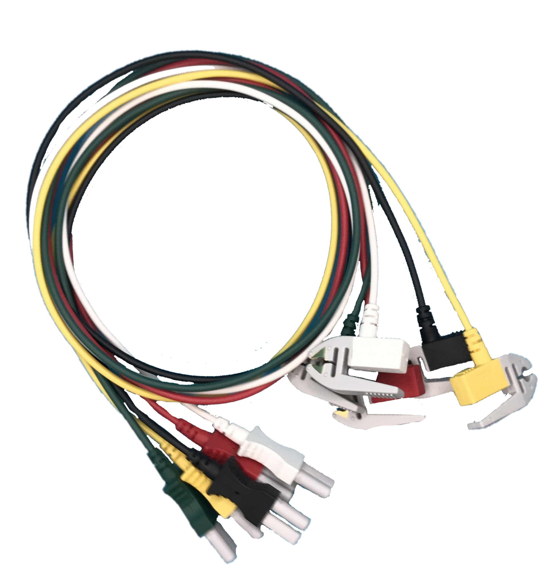 ECG leadwires, 5-lead set, pinch, reusable, 24", IEC - Spacelabs Healthcare
