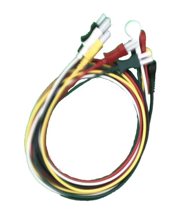 ECG leadwires, 5-lead set, snap, reusable, 40", IEC - Spacelabs Healthcare