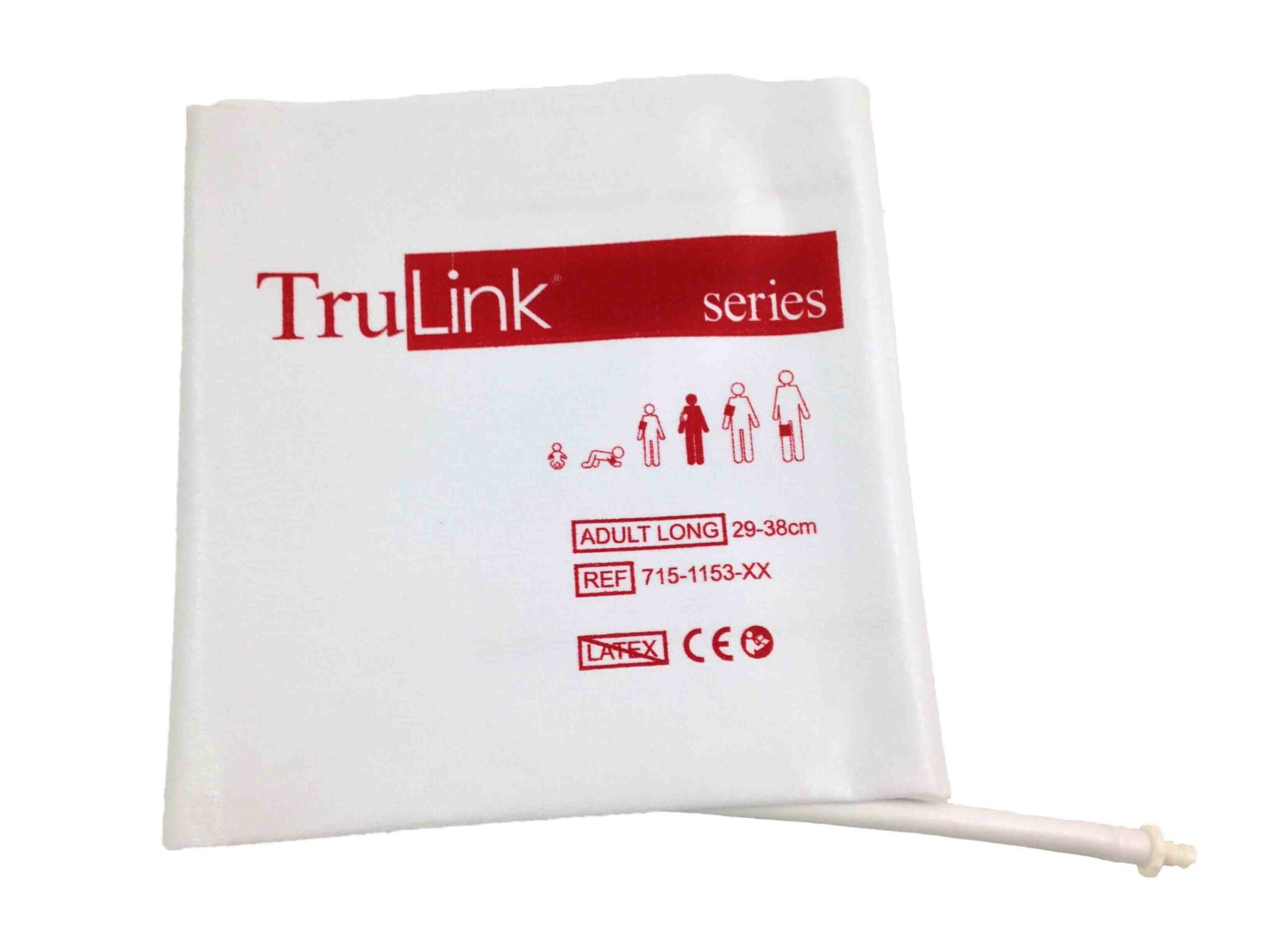 NIBP cuff, TruLink, adult long, disposable fabric, bag of 5 - Spacelabs ...