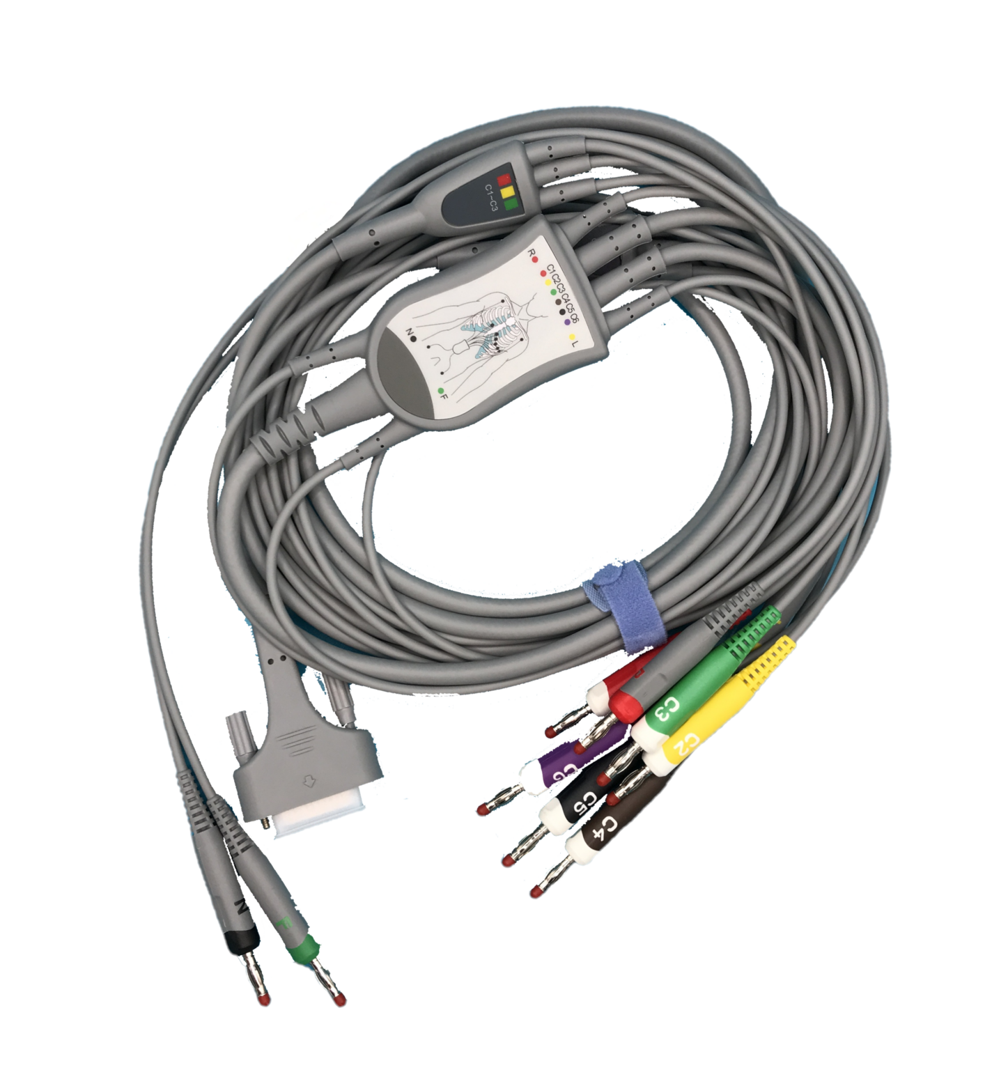 ECG cable, 4 mm banana, IEC - Spacelabs Healthcare