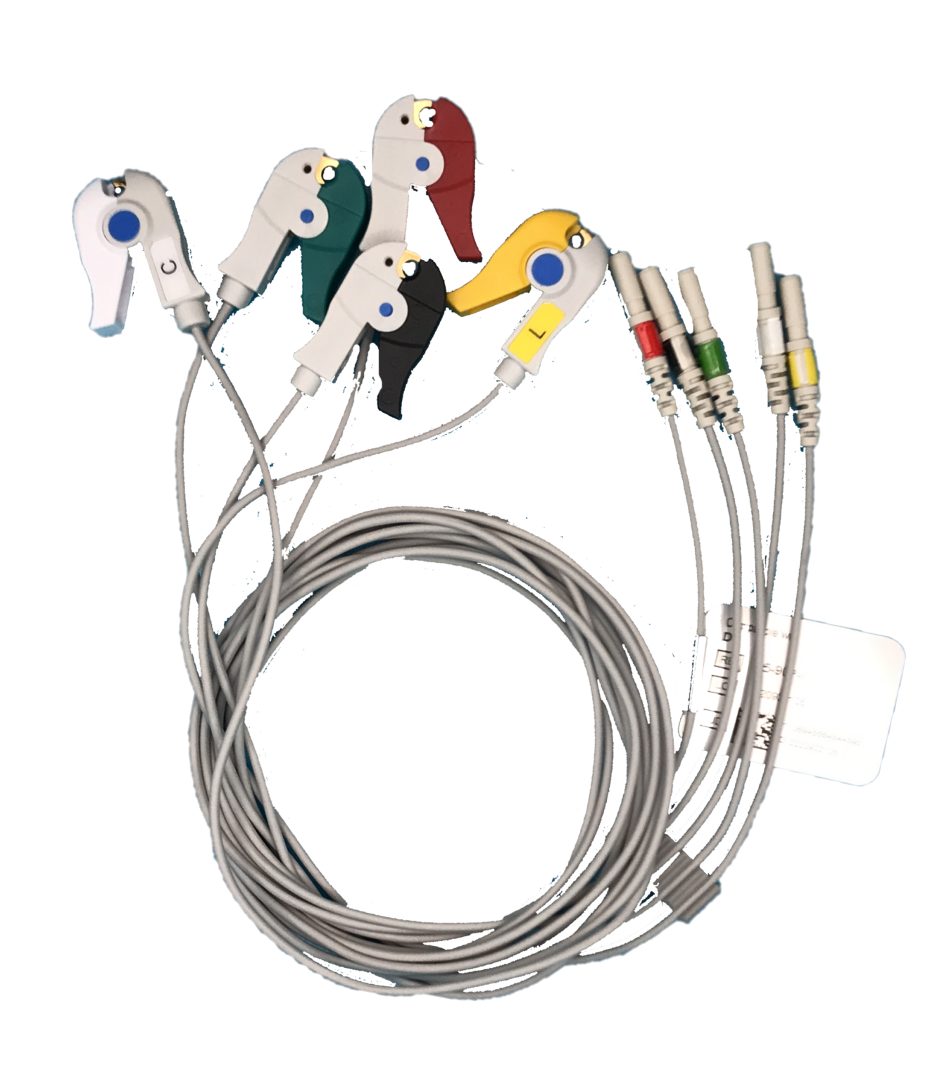 Telemetry leadwires, 5-lead set, pinch, reusable, 35", IEC - Spacelabs ...