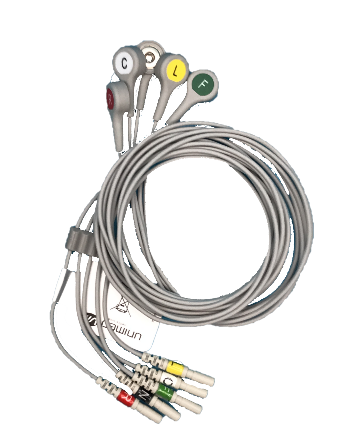 Telemetry leadwires, 5-lead set, snap, reusable, 35", IEC - Spacelabs ...