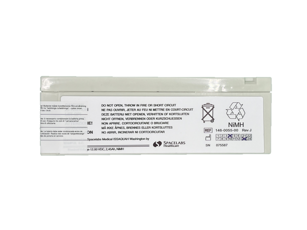 Battery, NIMH, 12V, 2.45AH - Spacelabs Healthcare
